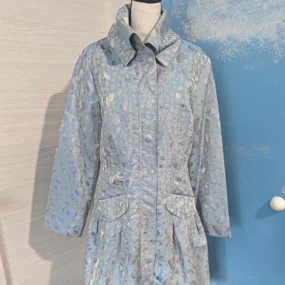 Samuel Dong | Jackets & Coats | Samuel Dong Blue And Gray Trench Coat ...